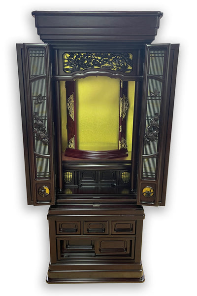 Premium 5402 Cherry/Red Sandalwood Butsudan with Shoji Screen Doors (D ...